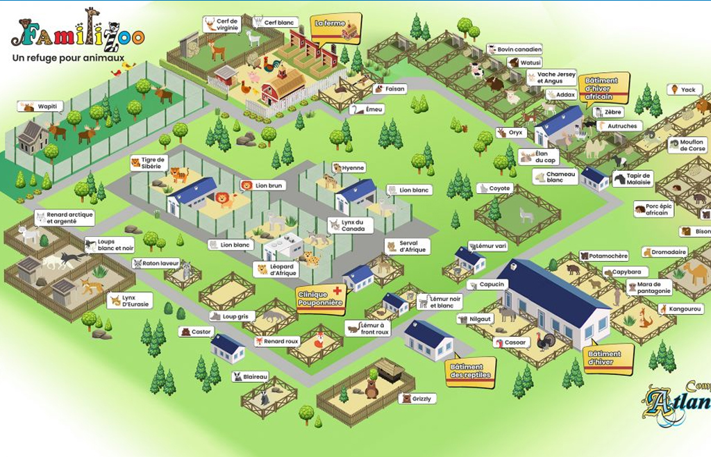 Plan du familizoo | Familizoo